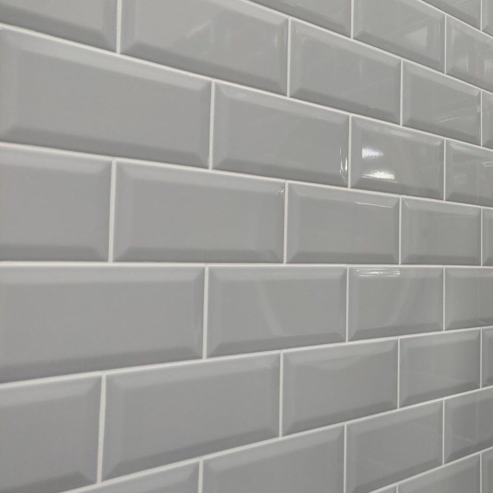 Metrolite Underground Subway Beveled Brick Effect Ceramic Wall Tile Box ...