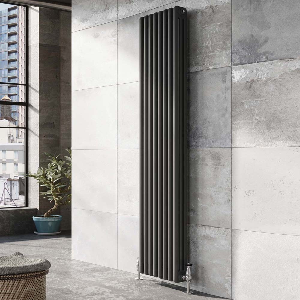 Traditional 3 Column Radiator Cast Iron Style Vertical Heating ...