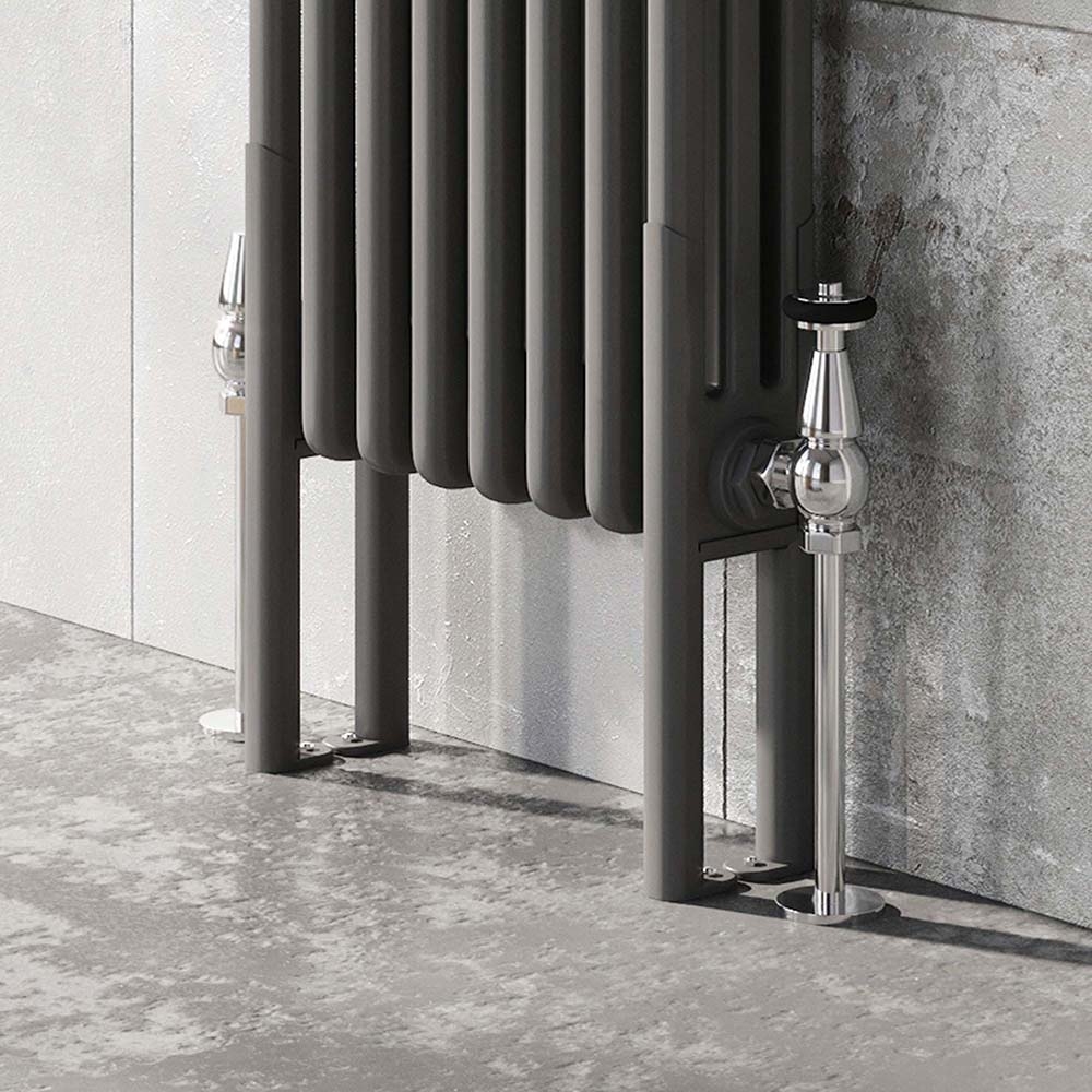 Traditional 3 Column Radiator Cast Iron Style Vertical Heating ...