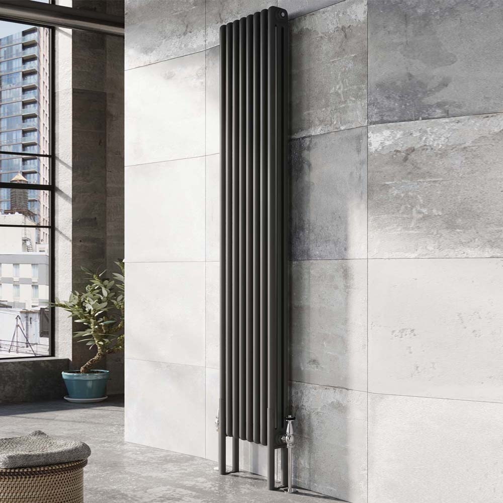 Traditional 3 Column Radiator Cast Iron Style Vertical Heating ...
