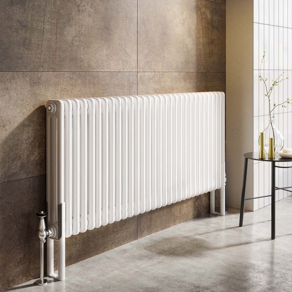 Traditional 3 Column Radiator Cast Iron Style Vertical Heating ...