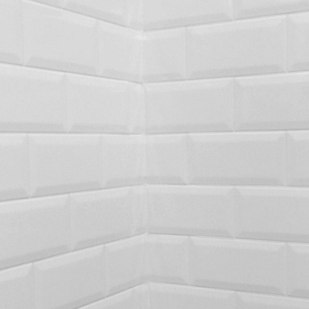 Metrolite Underground Subway Beveled Brick Effect Ceramic Wall Tile Box ...